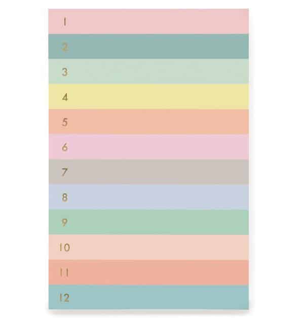 Numbered color block memo notepad – The Wraperie