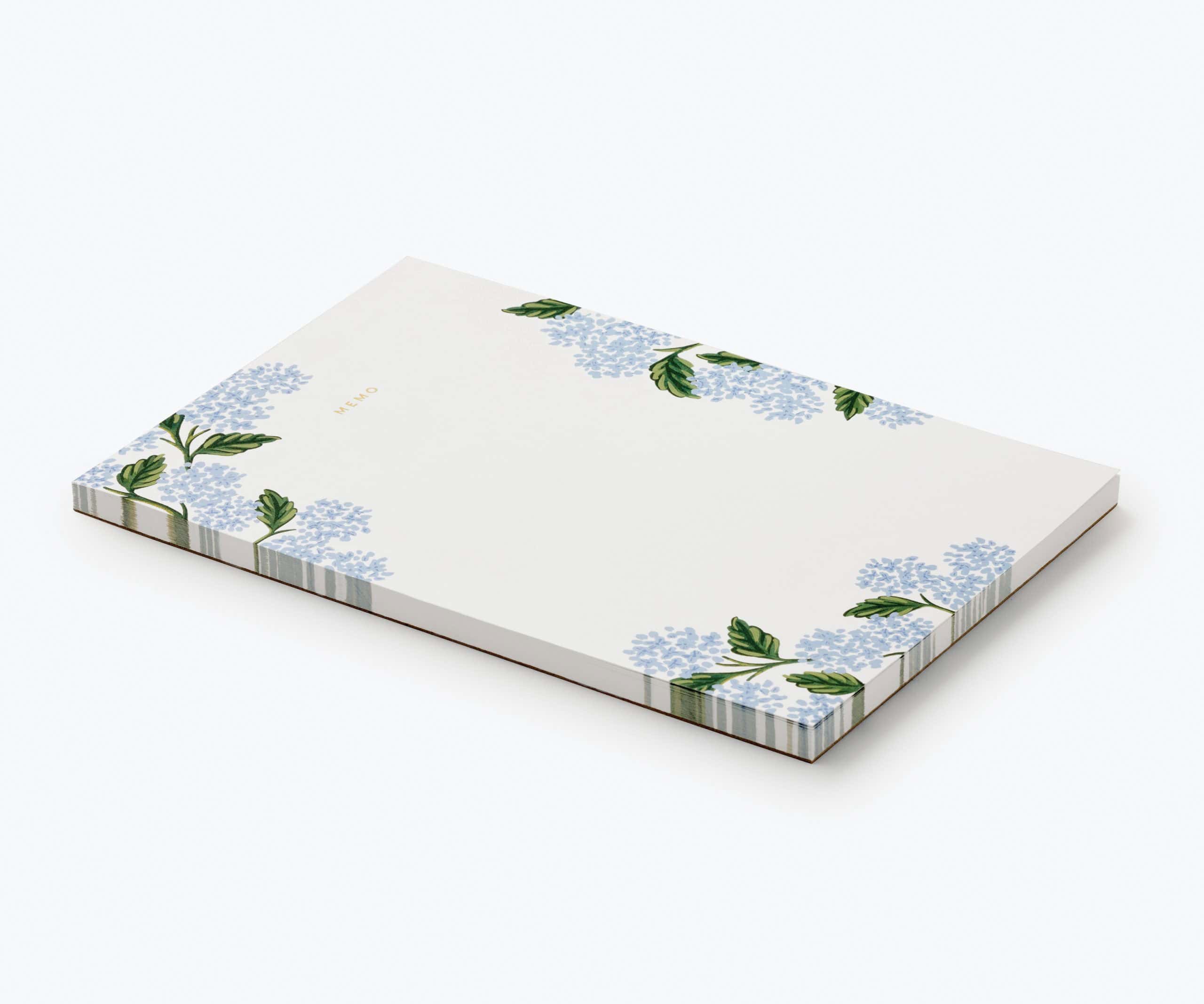 Hydrangea memo notepad – The Wraperie