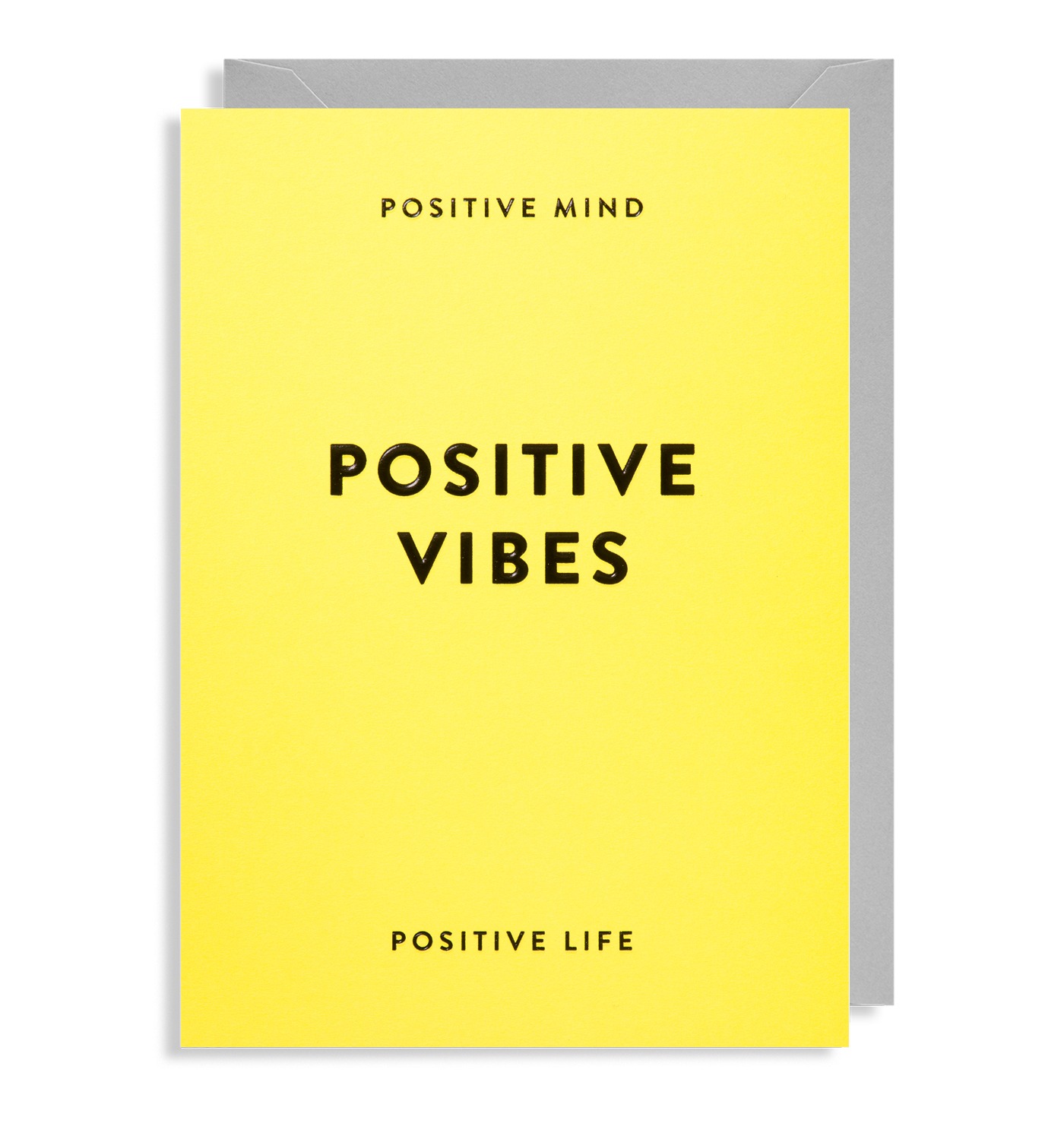 Positive mind positive vibes card – The Wraperie