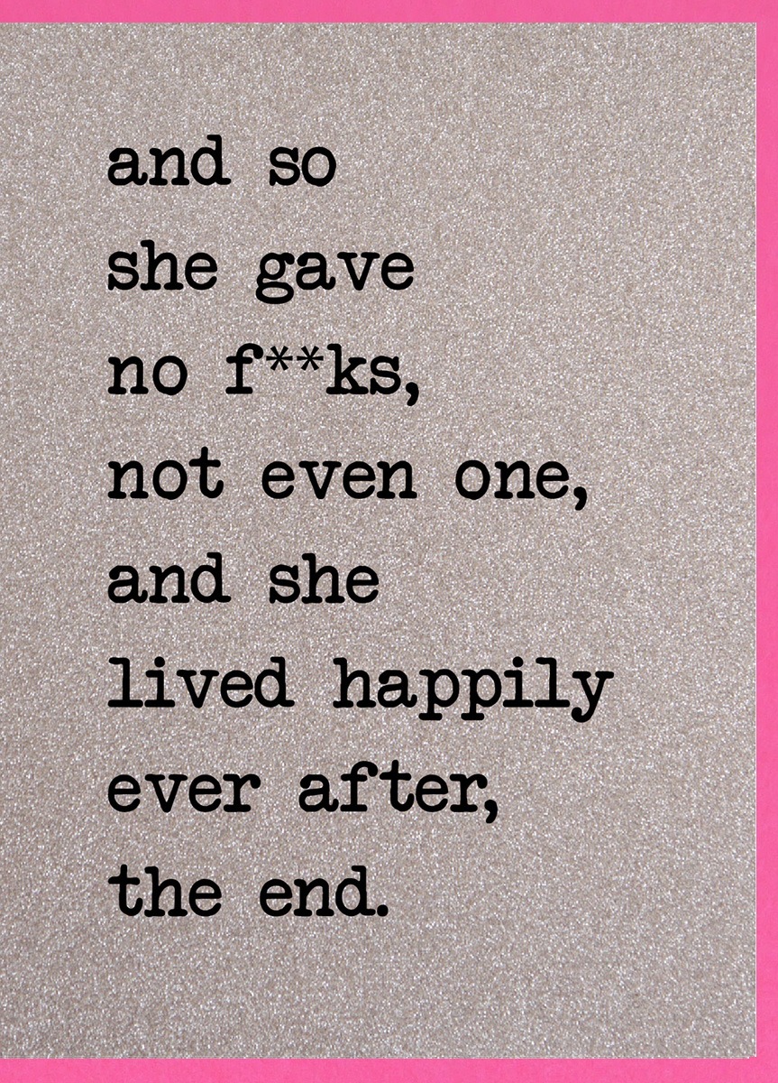 No f**ks card – The Wraperie