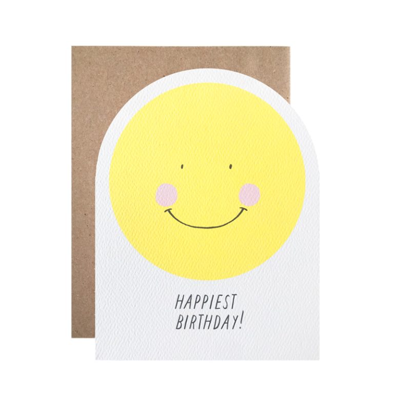 Happy Birthday Smiley Card – The Wraperie