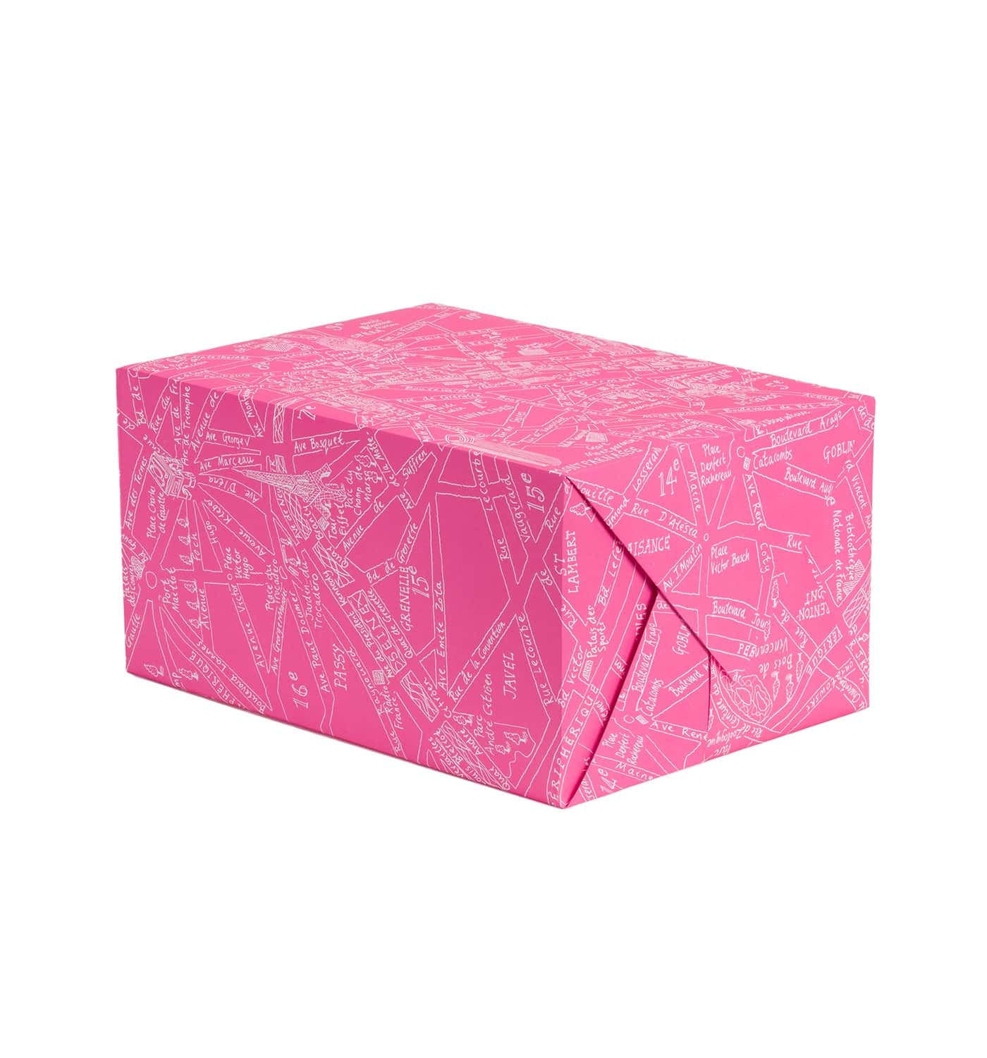 Paris Map Pink Wrap – The Wraperie