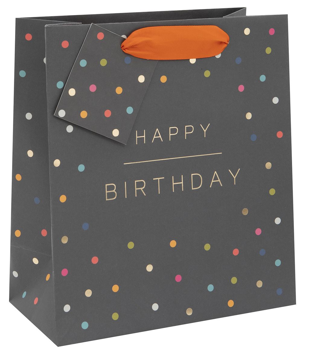 Gift Bag Medium Happy Birthday Spots – The Wraperie