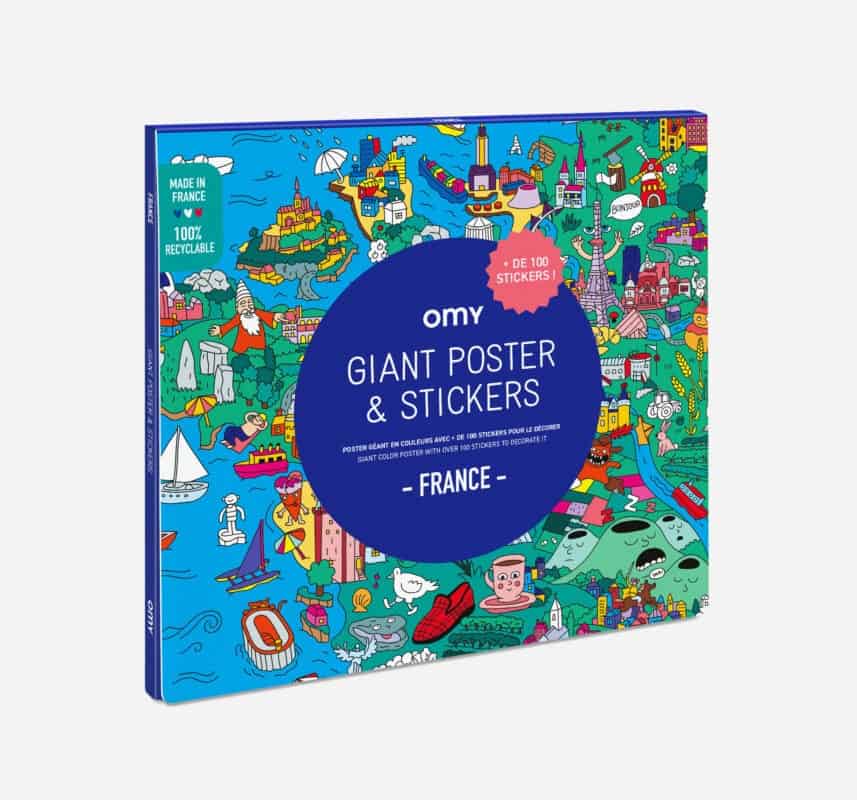 Poster with Stickers France – The Wraperie