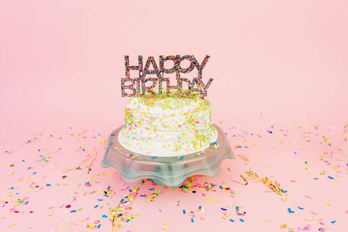 Happy Birthday Colorful Cake Topper – The Wraperie