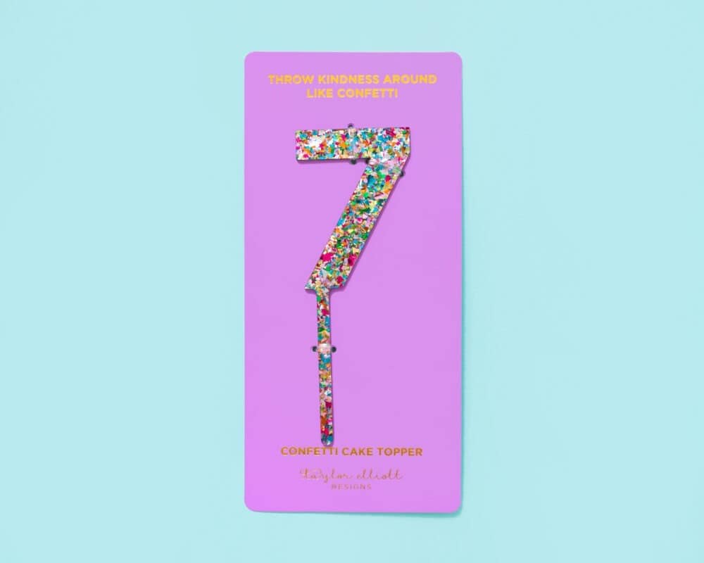 Confetti Cake Topper 7 – The Wraperie