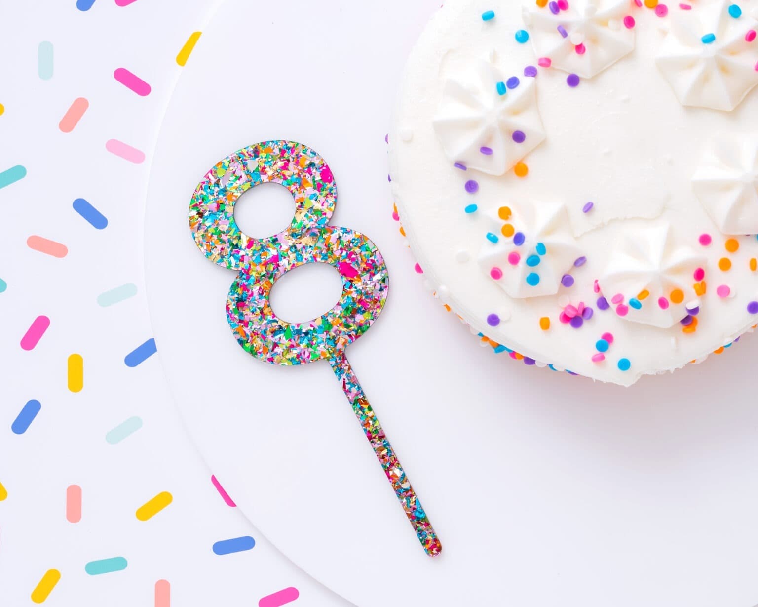 Confetti Cake Topper 8 – The Wraperie