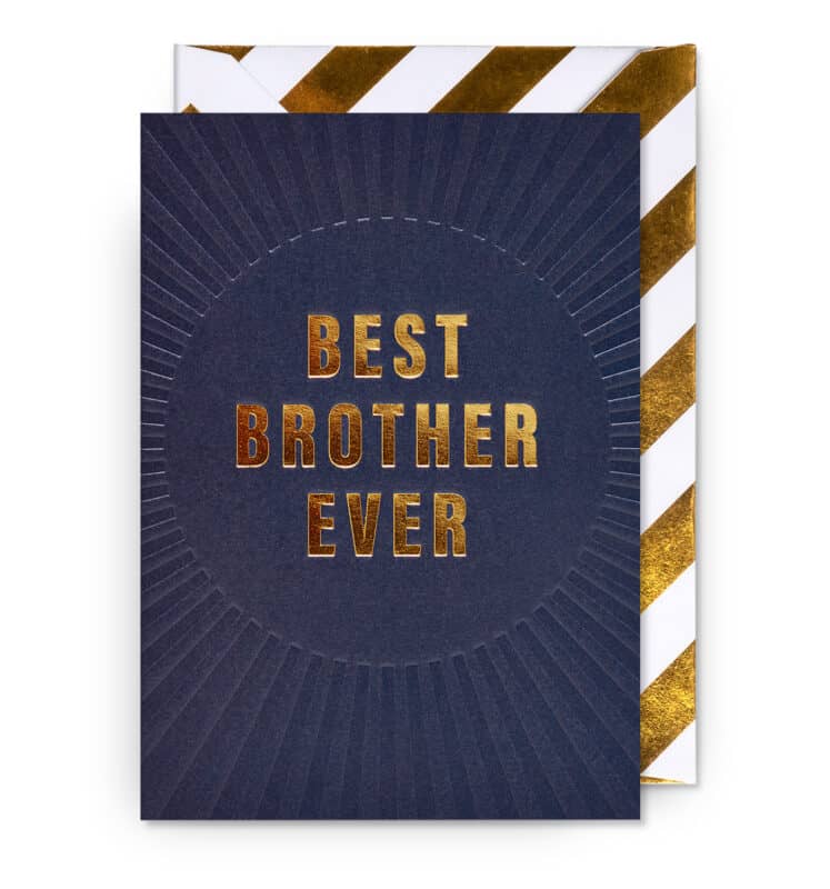 Best brother ever card – The Wraperie