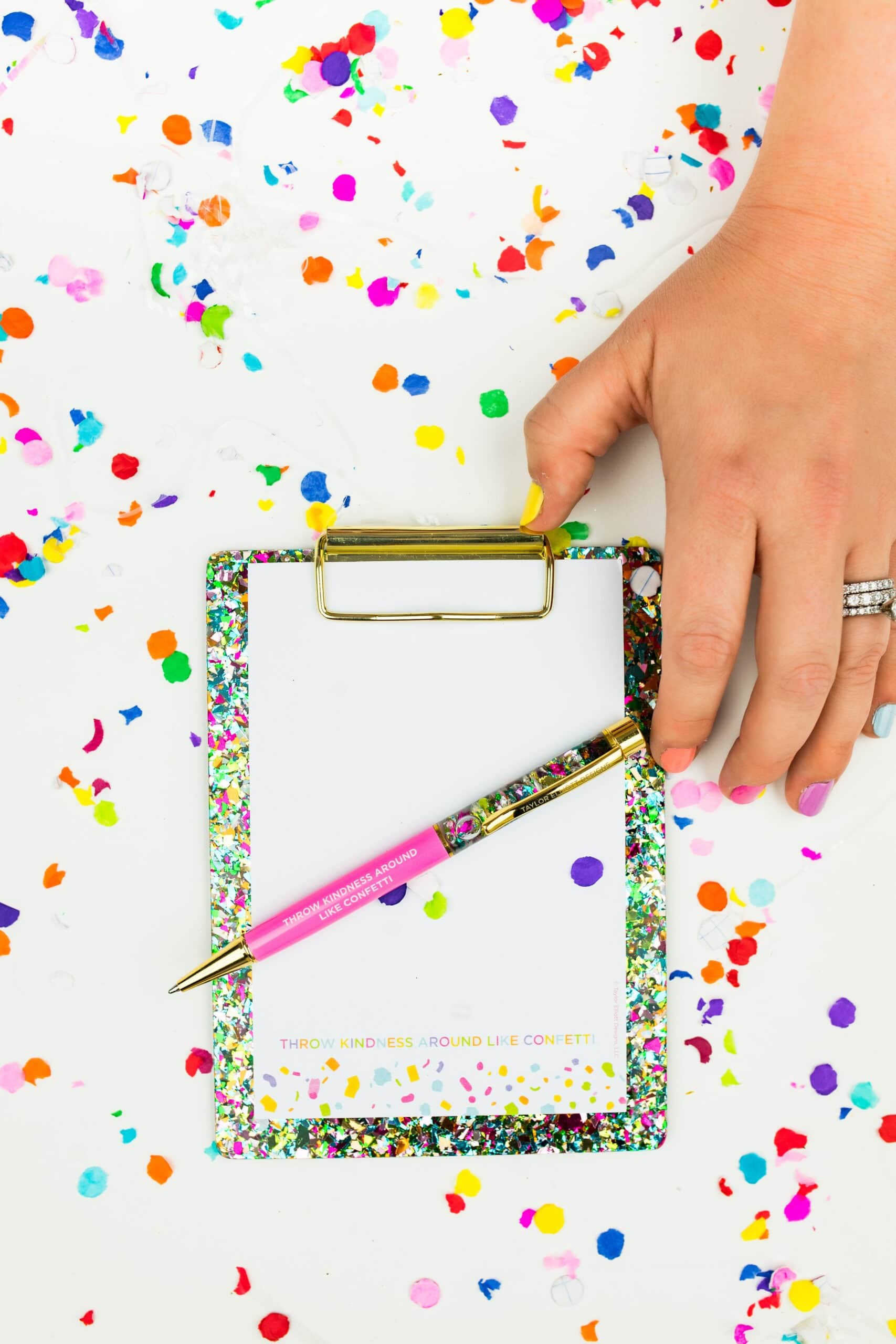 Confetti clipboard – The Wraperie