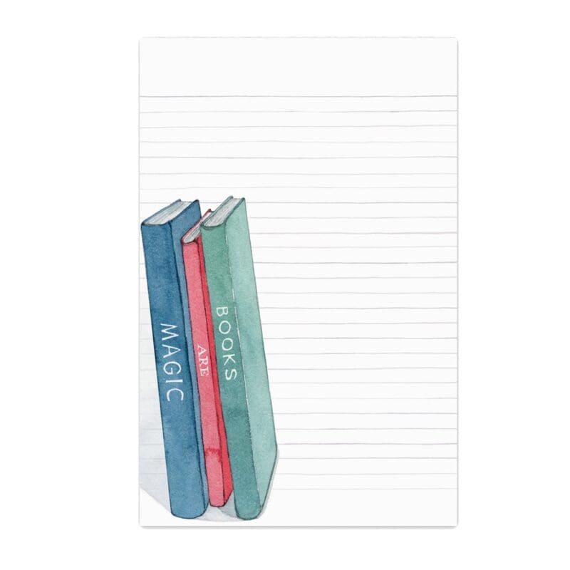 Books are magic notepad – The Wraperie