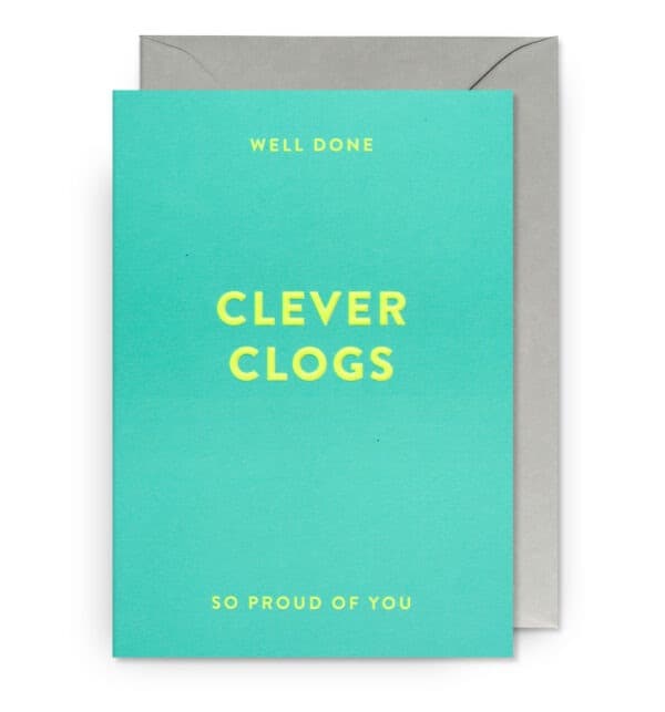 Card well done clever clogs – The Wraperie