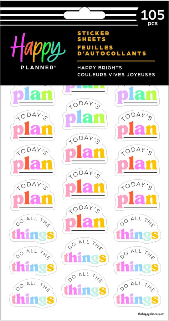 Happy brights 5 stickers sheet – The Wraperie