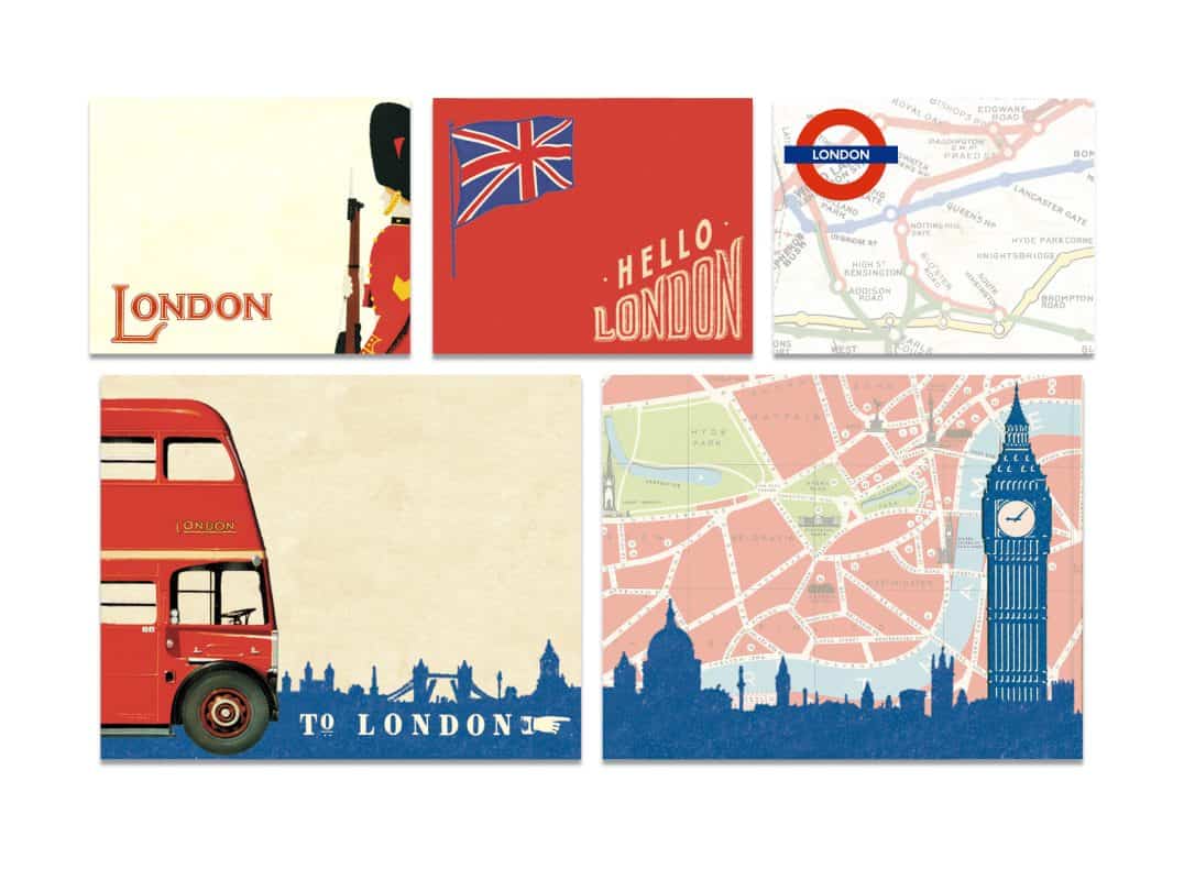 Vintage London sticky notes – The Wraperie