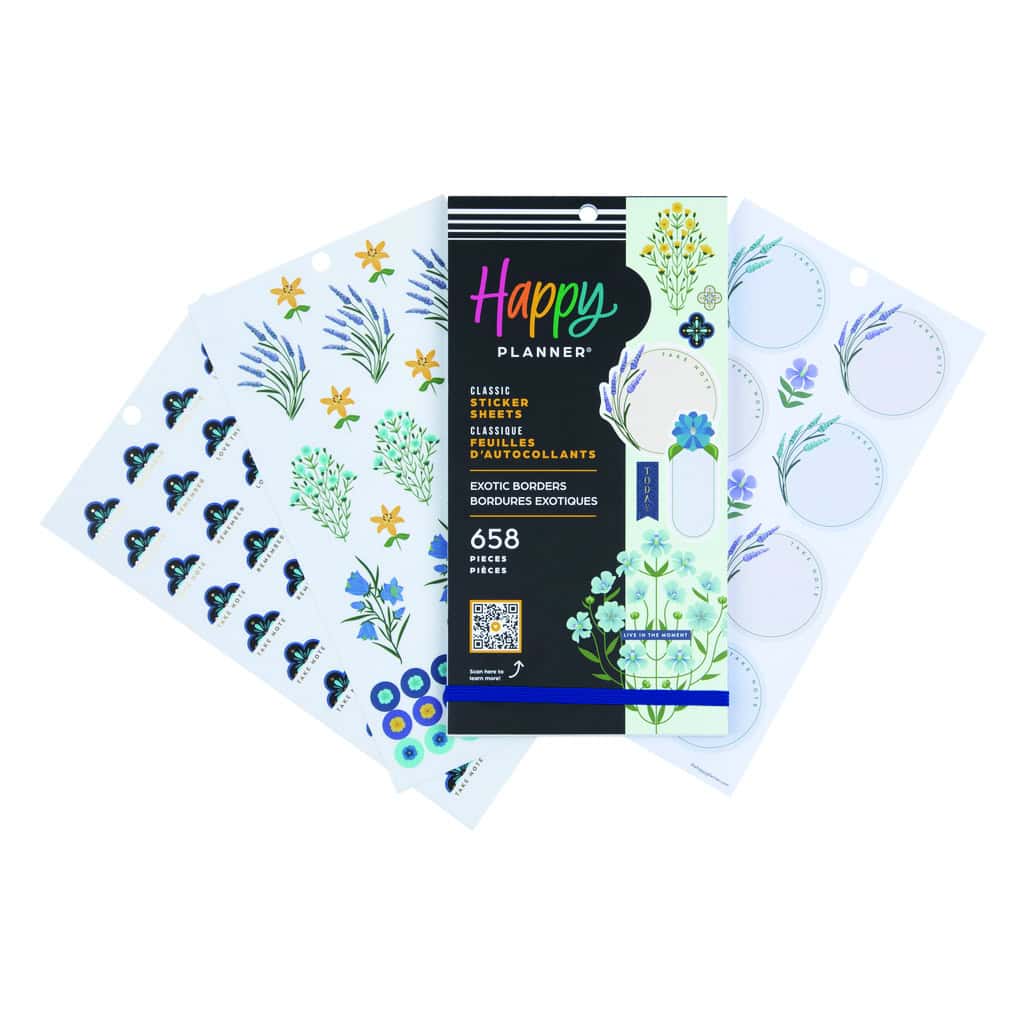 Exotic borders classic 30 sticker sheet – The Wraperie