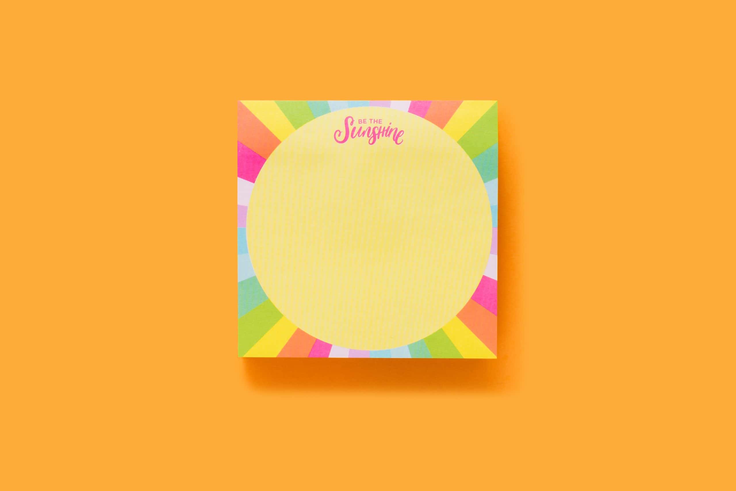 Sunshine sticky reminder pad – The Wraperie