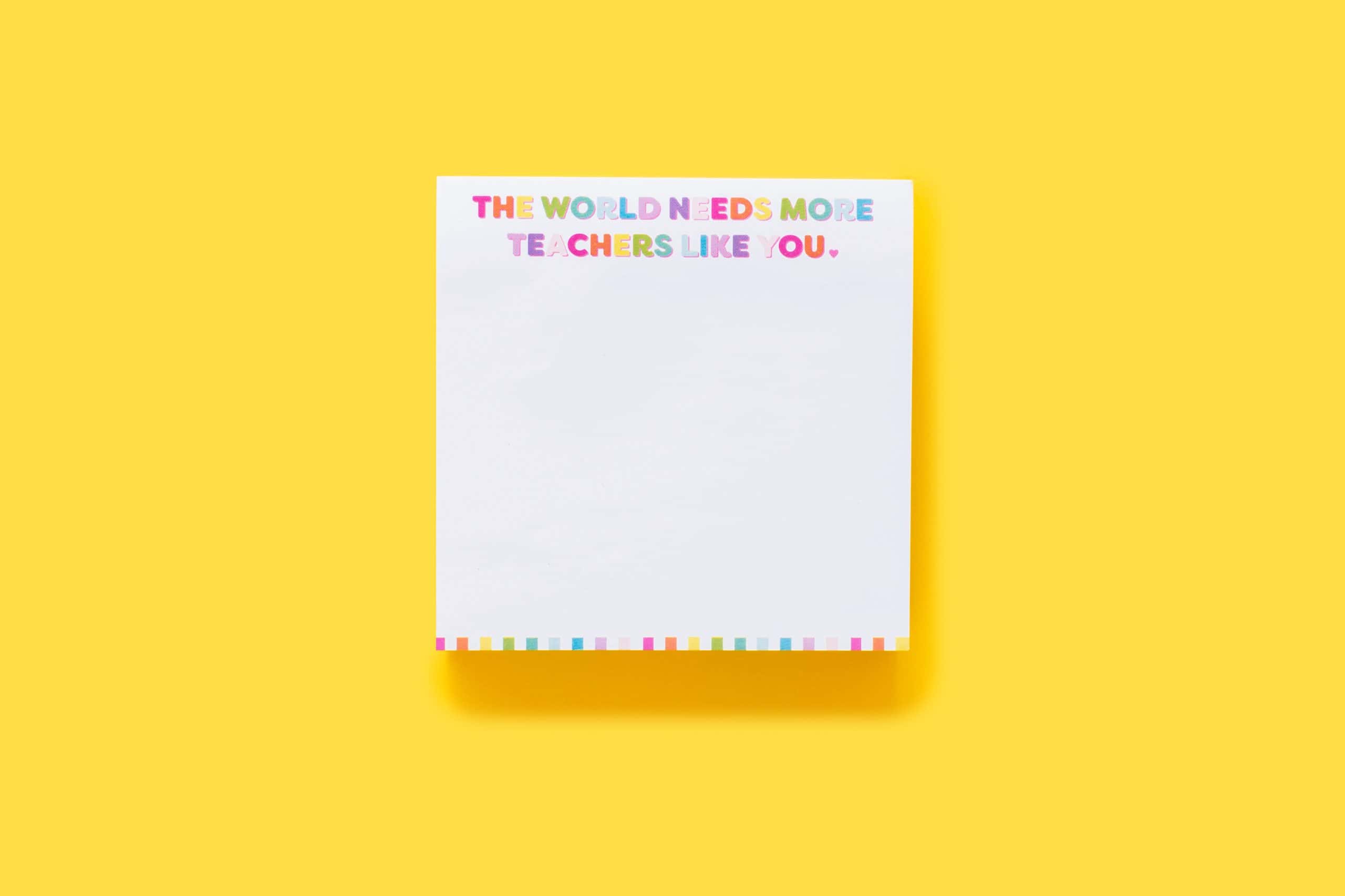 Sticky notes pad teacher appreciation – The Wraperie