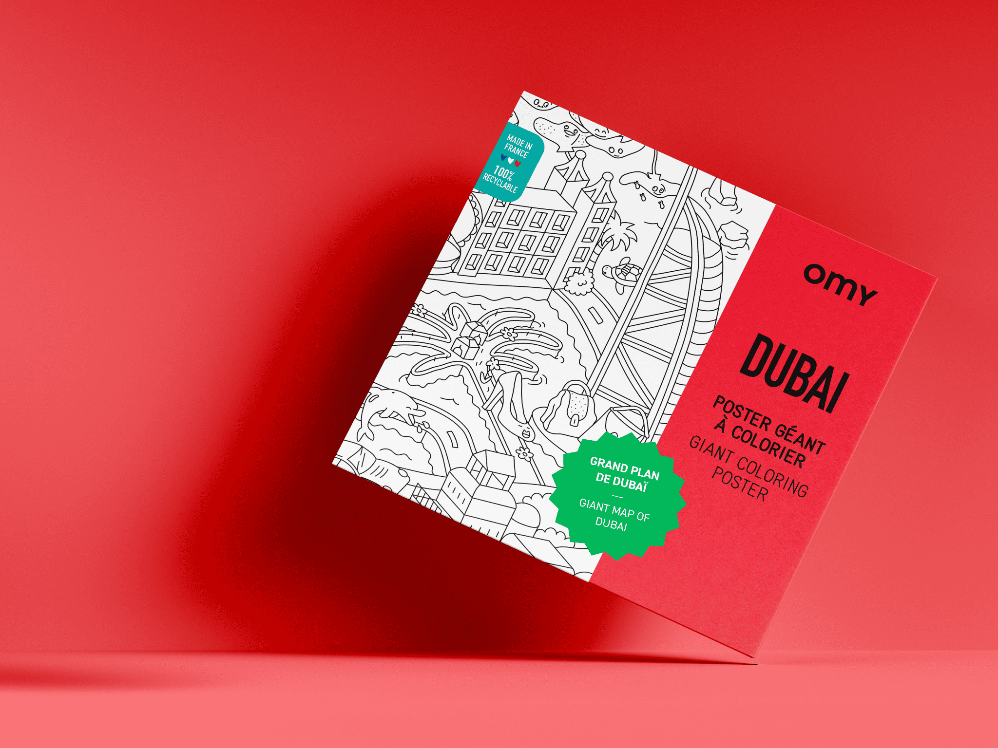 Coloring poster Dubai – The Wraperie