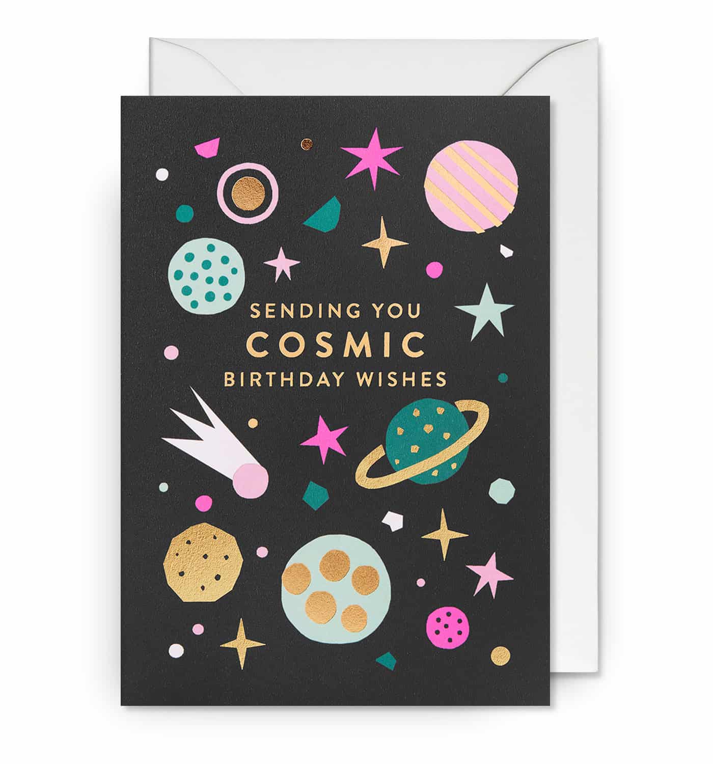 Cosmic birthday card – The Wraperie