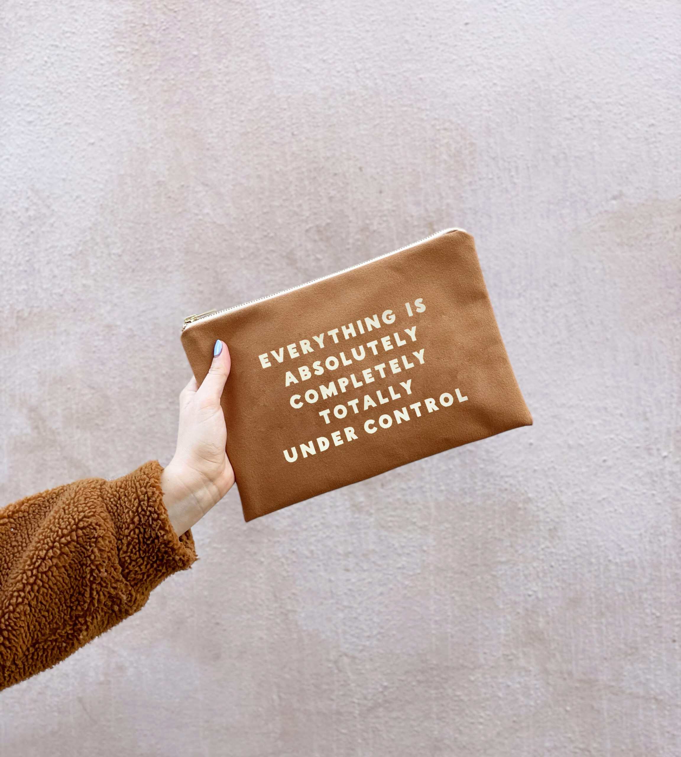 Under control tan pouch – The Wraperie